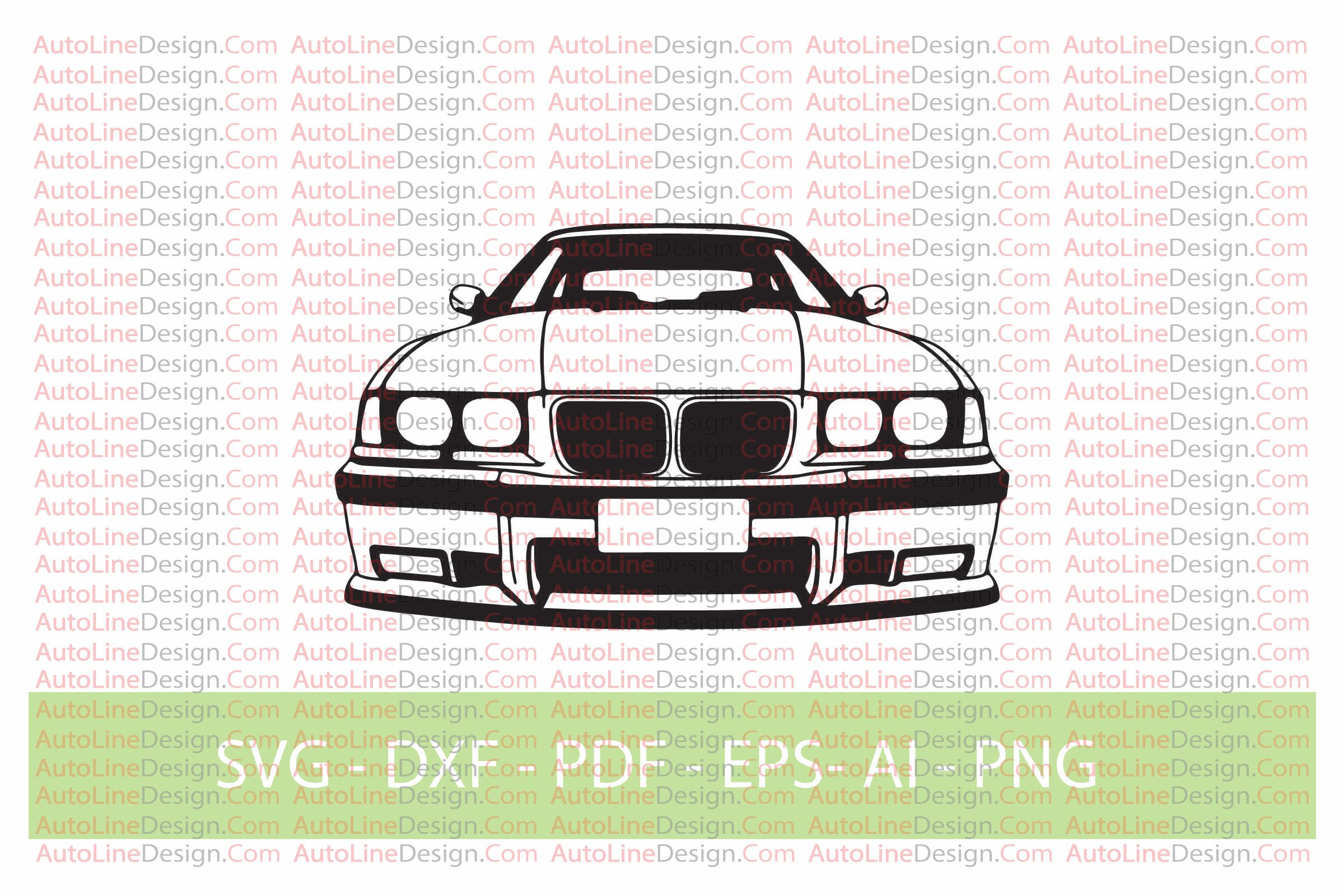M3 E36 Drift Car Vector
