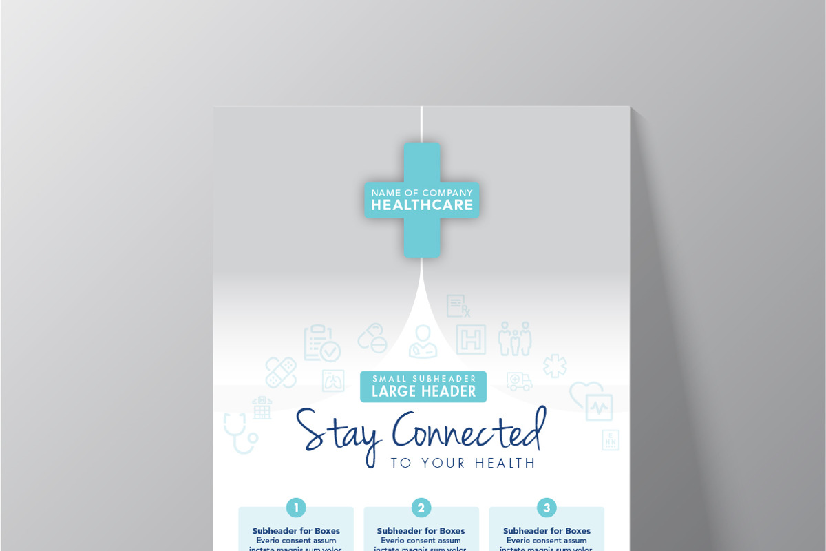 Stay Connected Flyer, a Flyer Template by Emme Design Co.