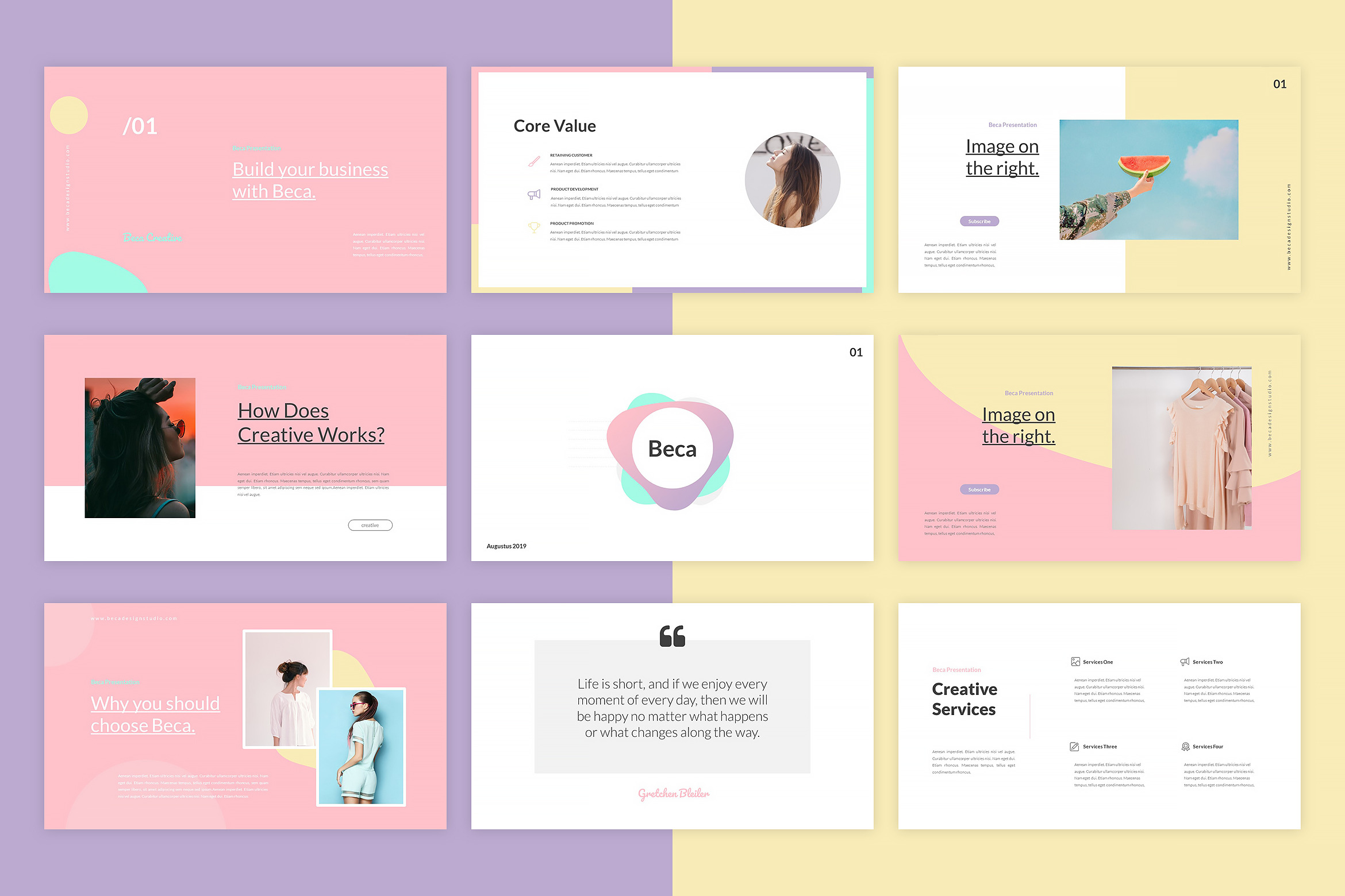 Beca - Powerpoint Template, a Presentation Template by kylyman