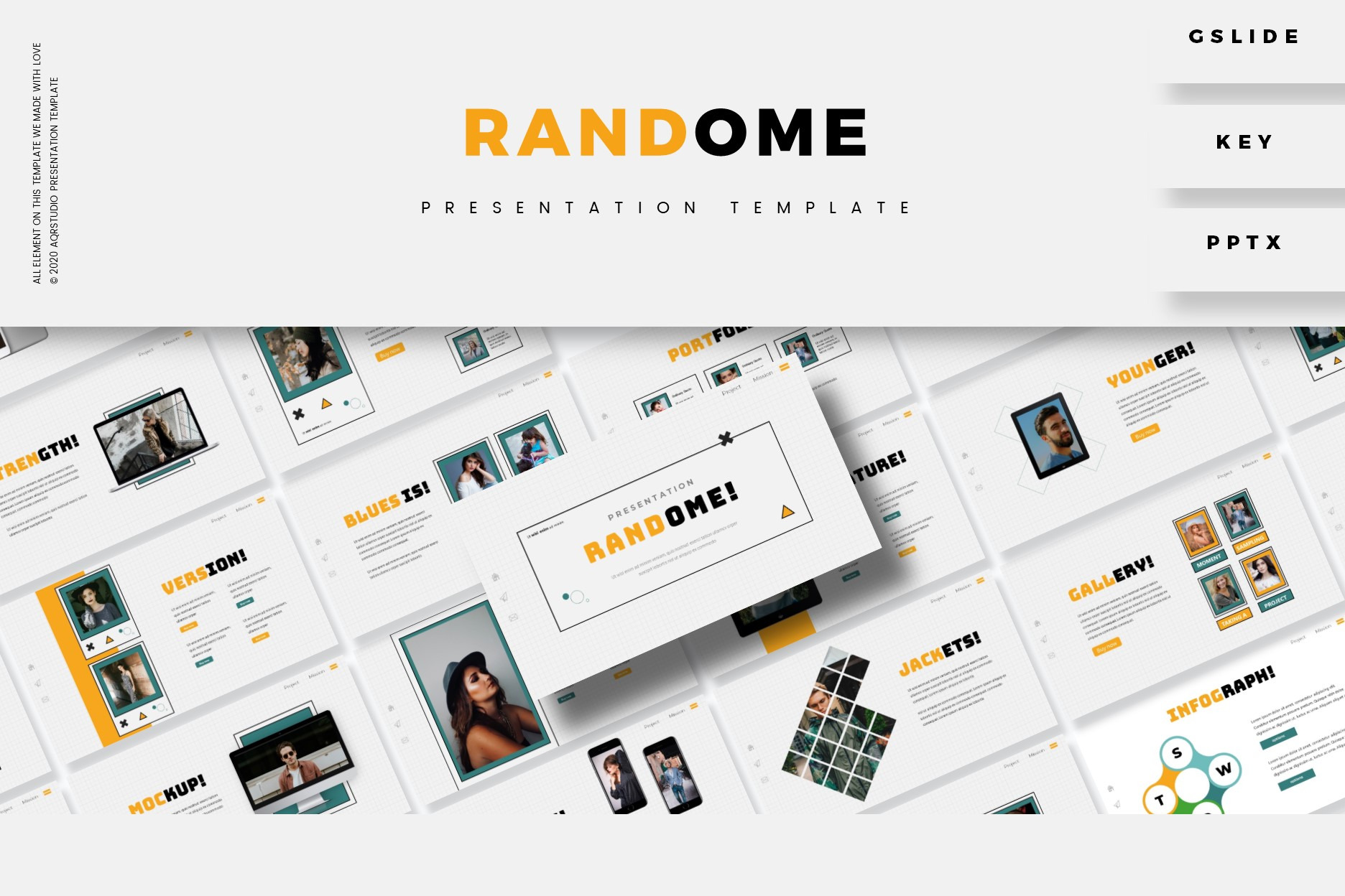 Randome Presentation Template, a Presentation Template by AQR Studio
