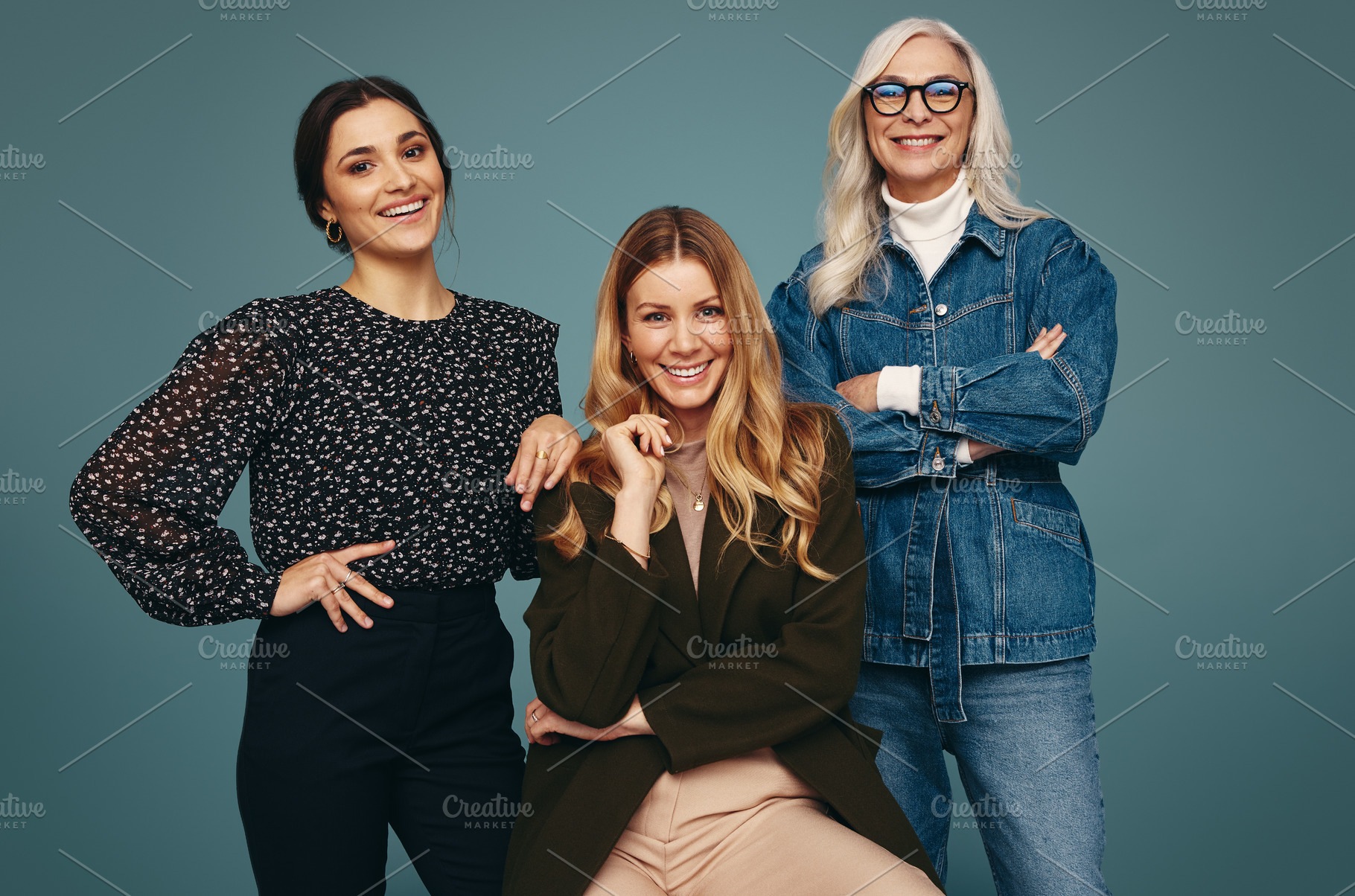 Cheerful group of women smiling at the camera, a Person Photo by Jacob ...