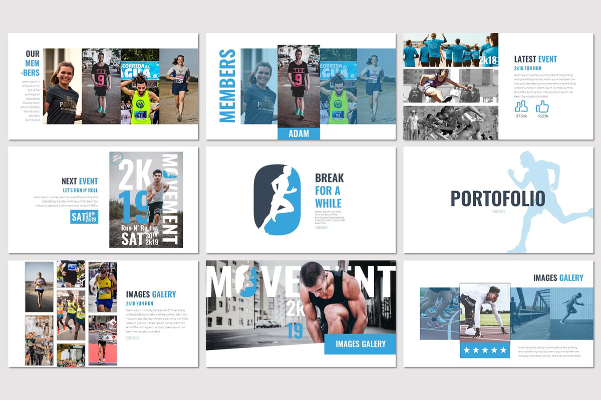 Movement - Powerpoint Template, a Presentation Template by inspirasign