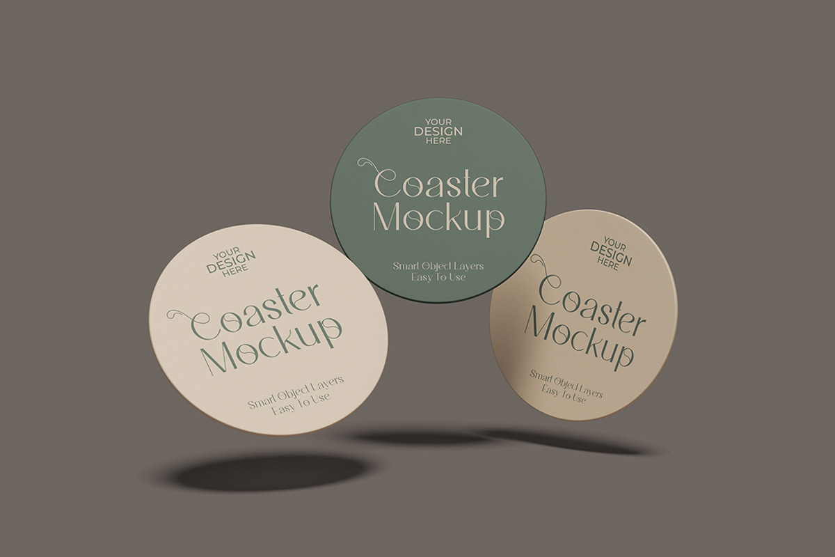 Coaster Mockup, a Product Mockup by Indah