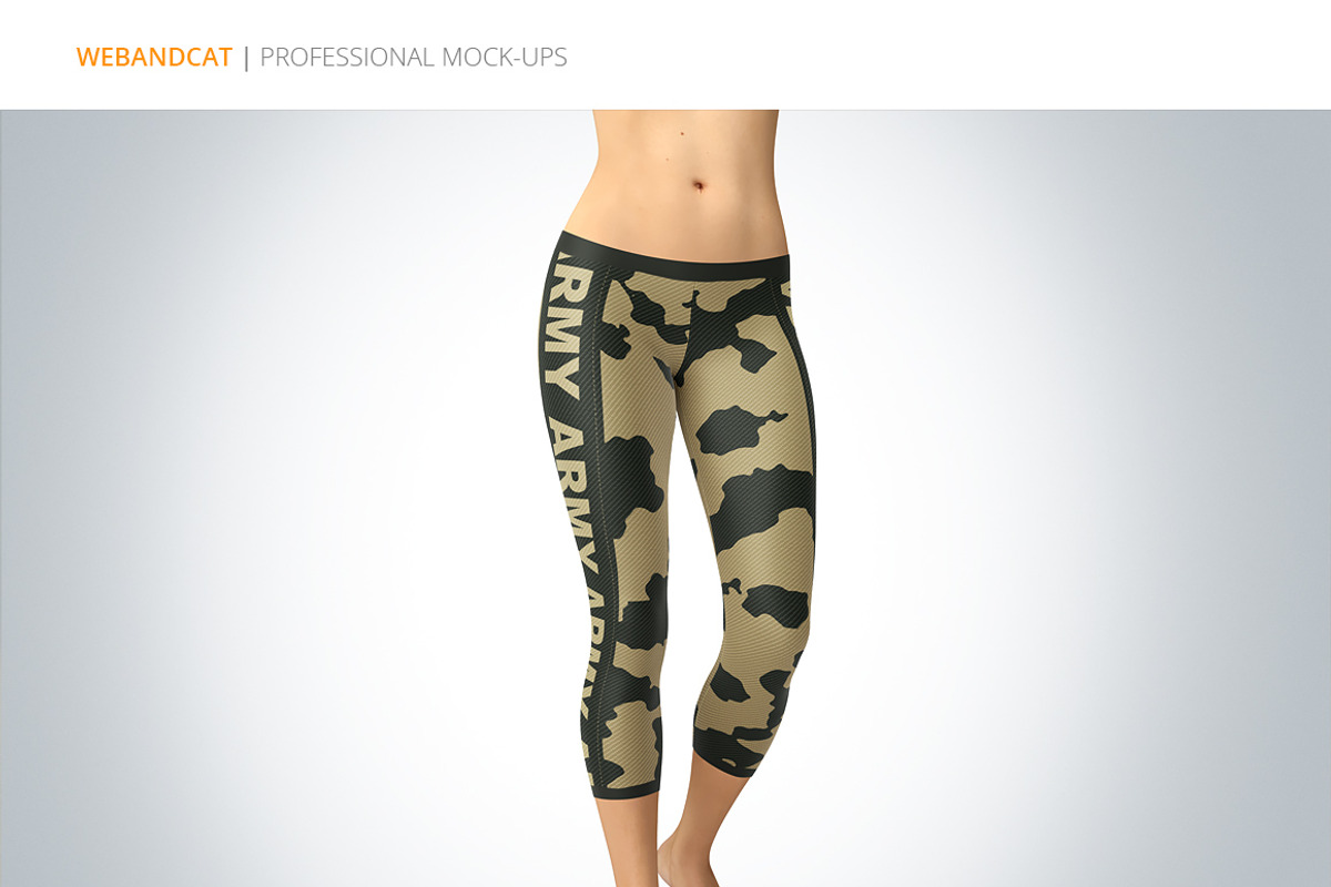 Capri Leggings Mock-up, a Bottom Mockup by WebAndCat