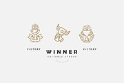 Winner & champion icons & logos, an Outline Icon by Merfin