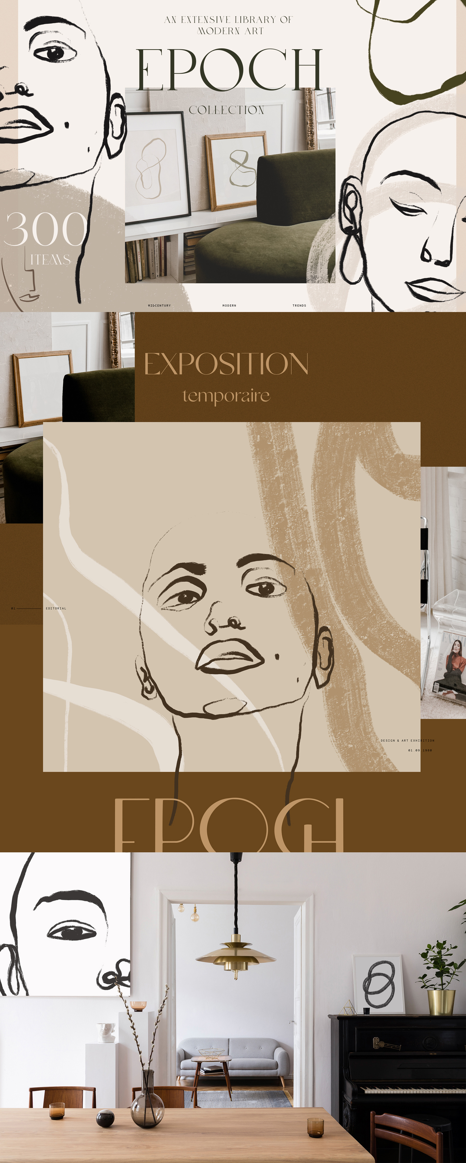 Modern Abstract Line Art Bundle