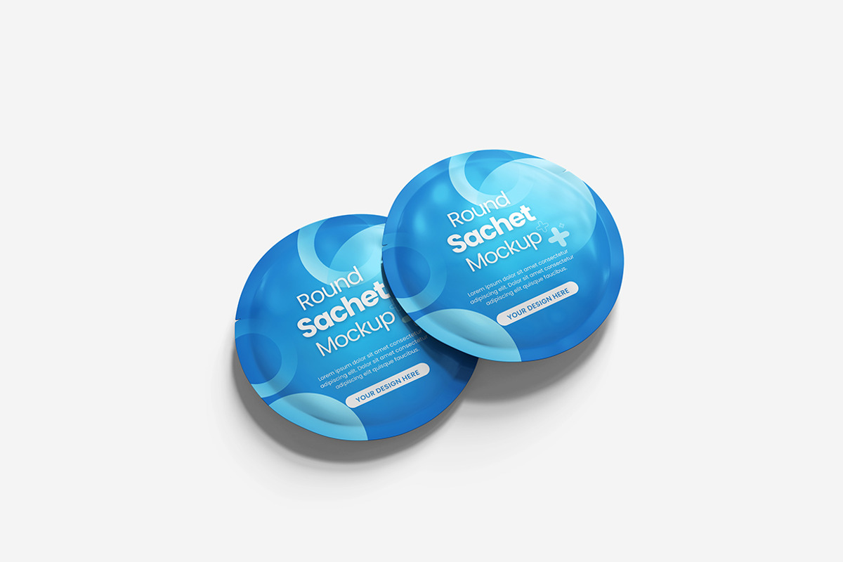 Round Sachet Mockup, a Packaging Mockup by bimockup