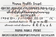 Mama Mable Handlettered Fonts, a Script Font by lillie belles designs