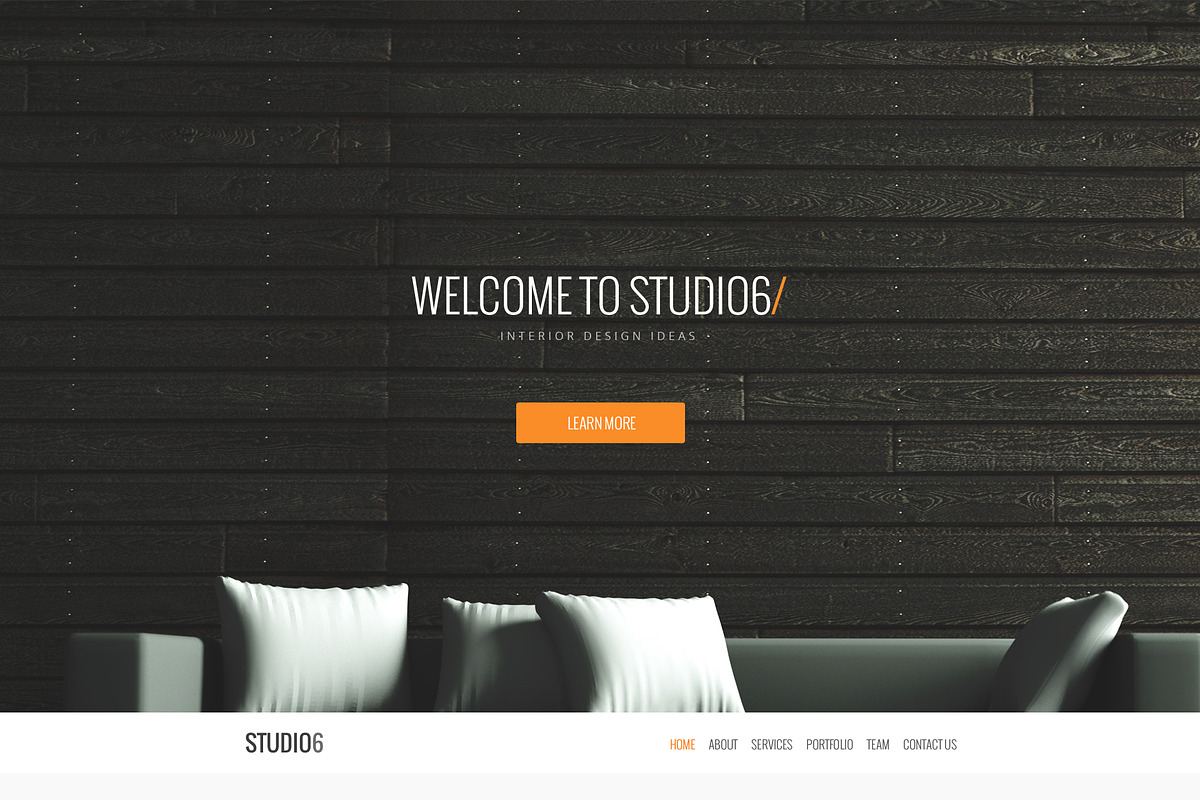 STUDIO6 - One Page PSD Template, a Landing Page Template by inSTUDIO43