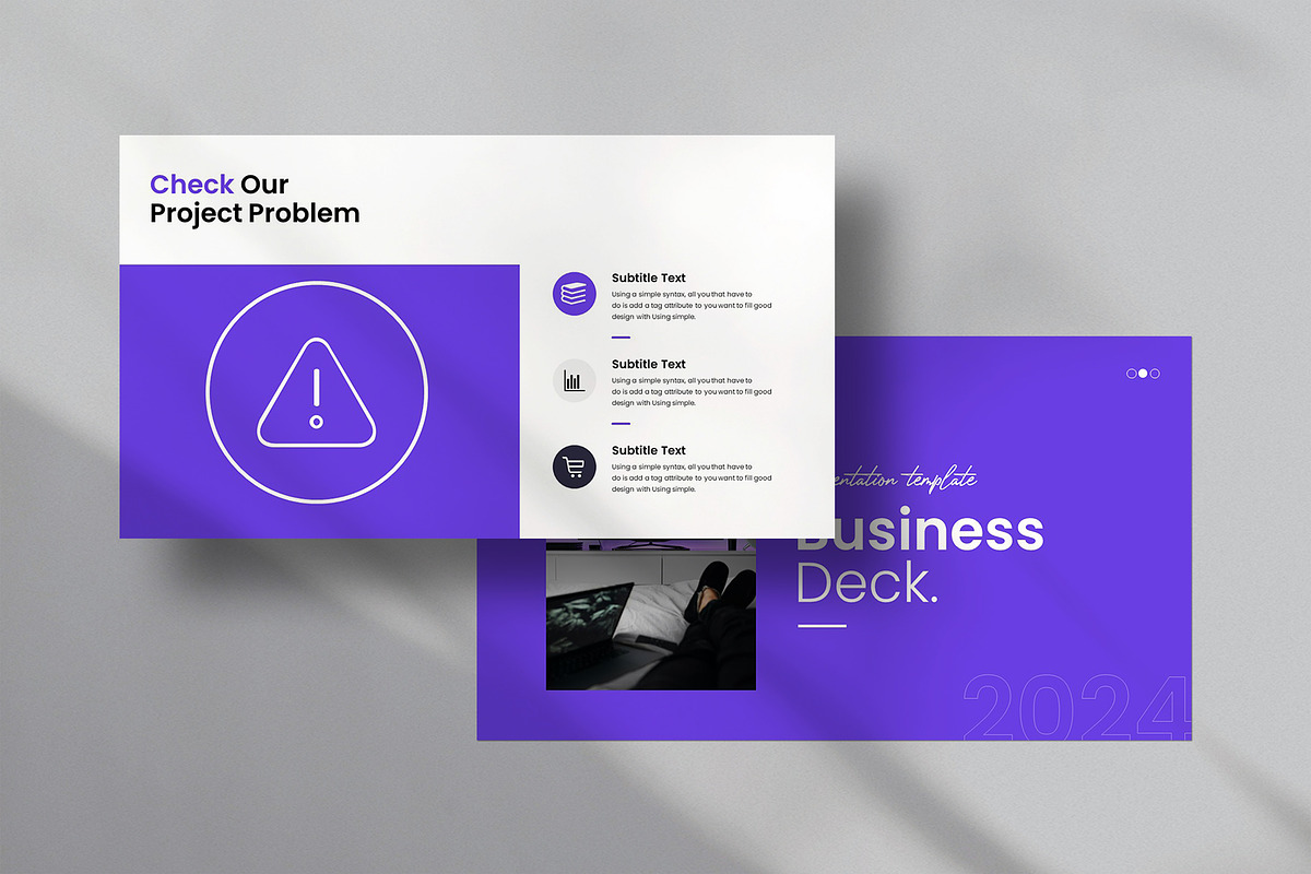 Business Deck PowerPoint Template, a Presentation Template by ...