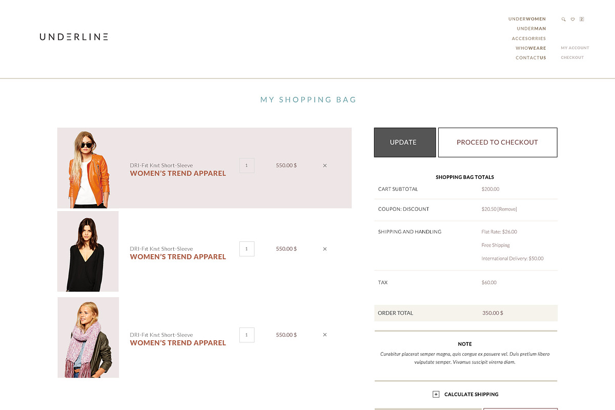 Unique Underline PSD Template, a Websites & App Template by Renovatio