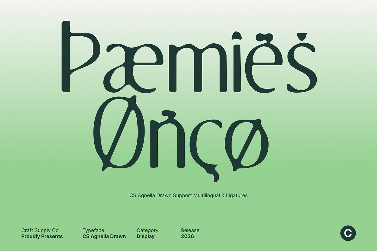 CS Agnella Drawn – Serif Font