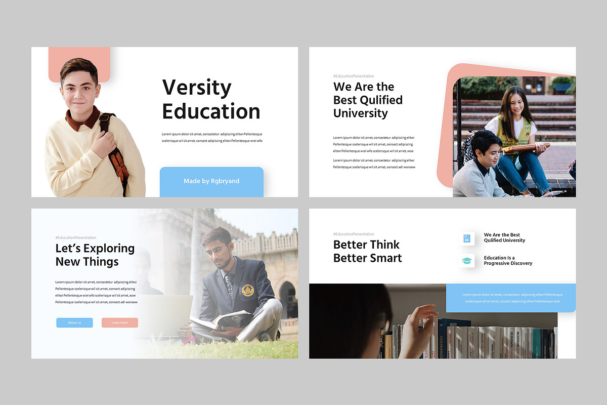VERSITY - Education Powerpoint, a Presentation Template by rgbryand