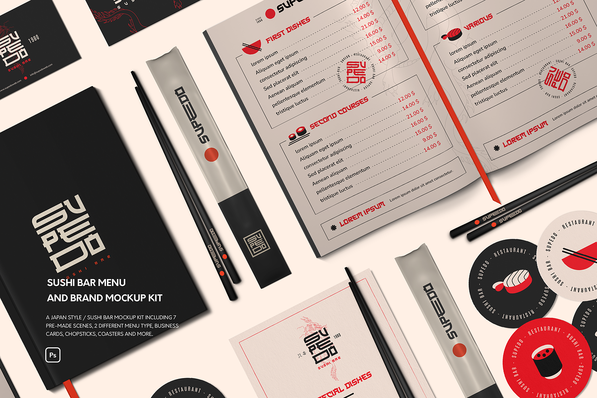 Restaurant Menu Mockup Bundle, a Books & Magazine Mockup by Catkie ...