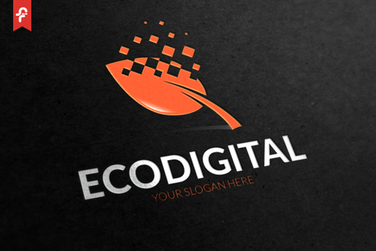 Eco Digital Logo, a Branding & Logo Template by ft.studio
