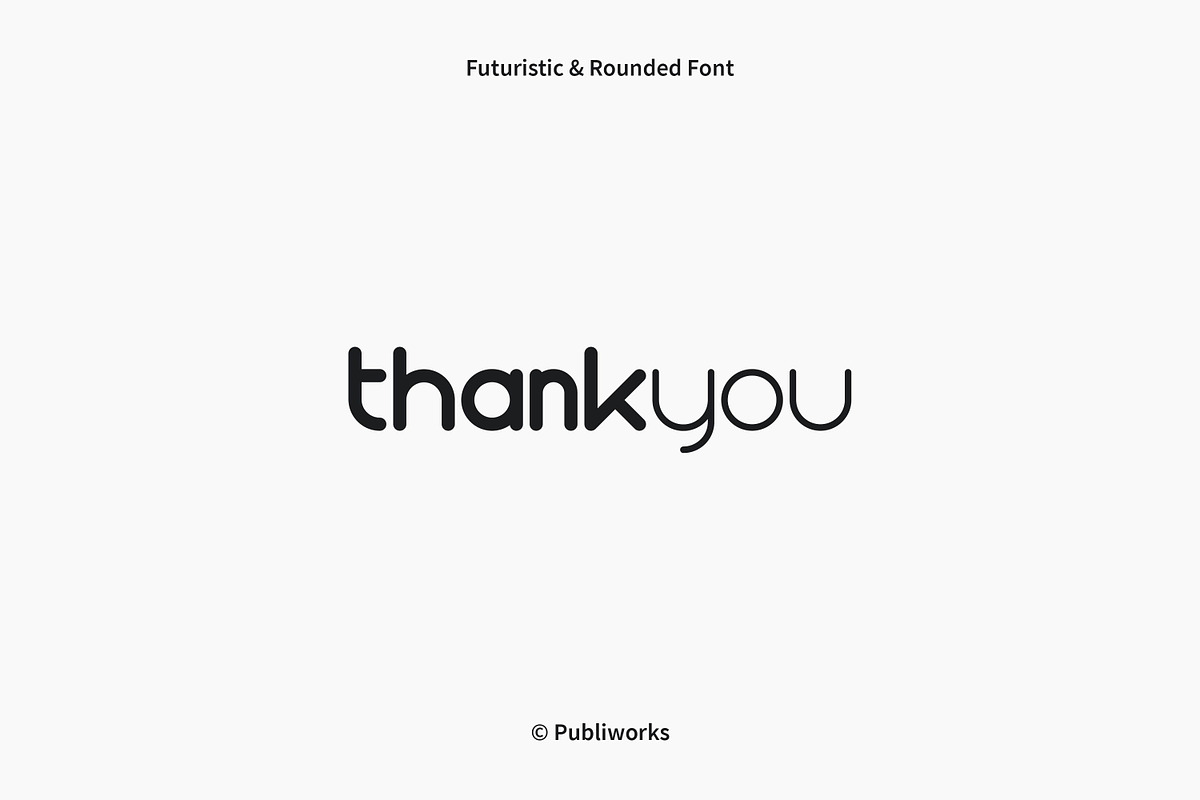 Debra - Futuristic & Rounded Font, a Sans Serif Font by Publiworks