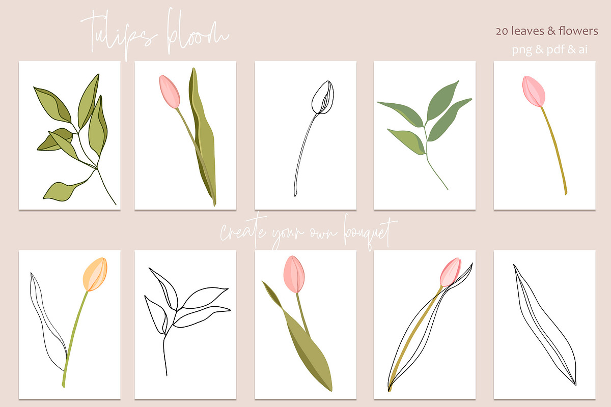 CURVY GIRLS & FLOWERS LINE ART, an Illustration by ArtOLB