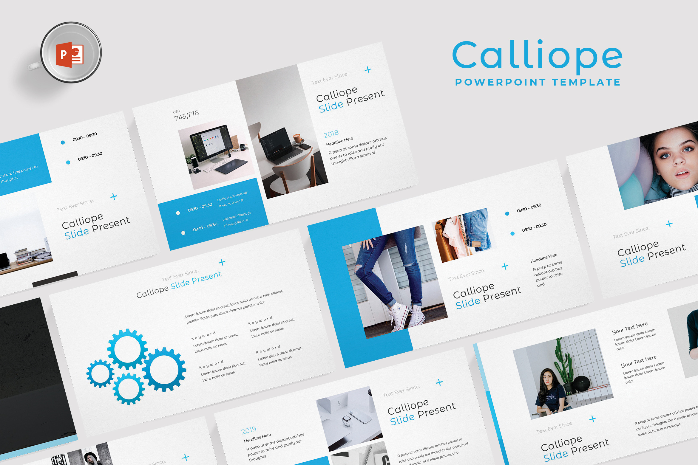 Calliope - Powerpoint Template, a Presentation Template by AQR Studio