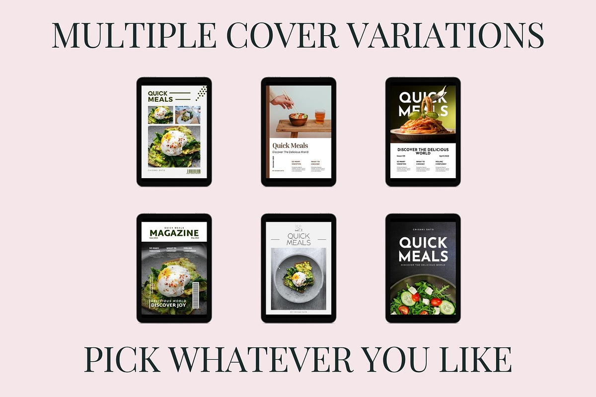 Canva Made Food Recipe E-Book Template