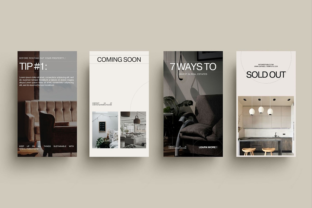 140 Luxury Realtor Templates for Canva