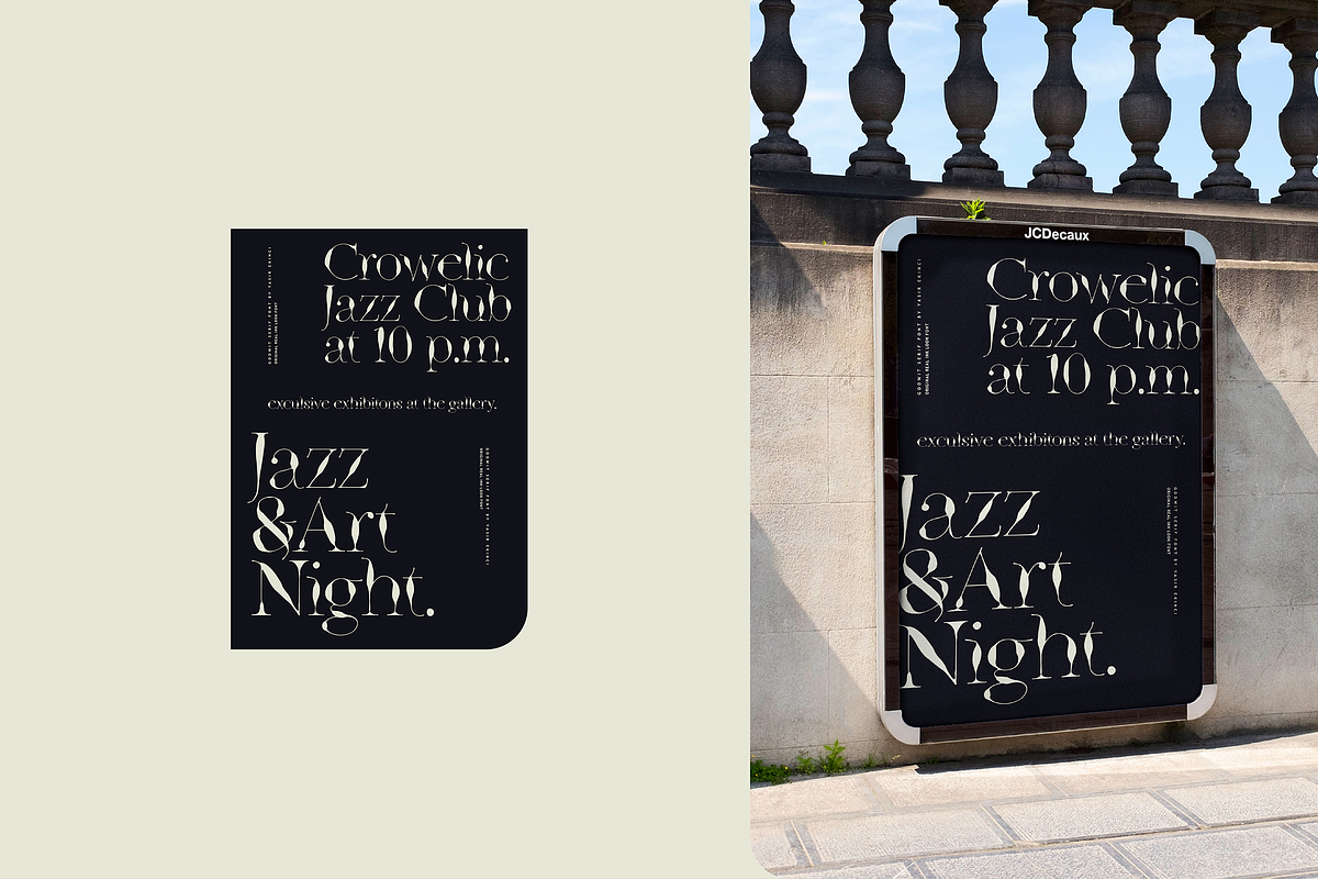 Ink Style Godwit Serif Font Family