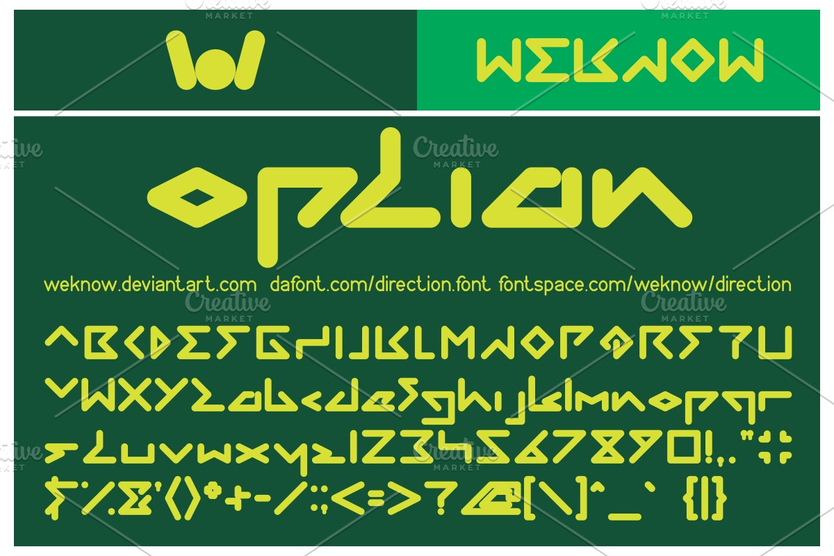 direction font | Creative Market