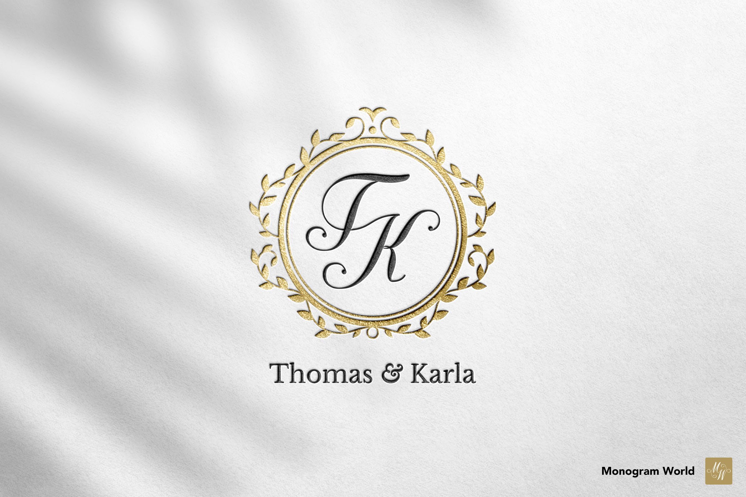 Wedding Monogram TK, a Branding & Logo Template by Monogram World