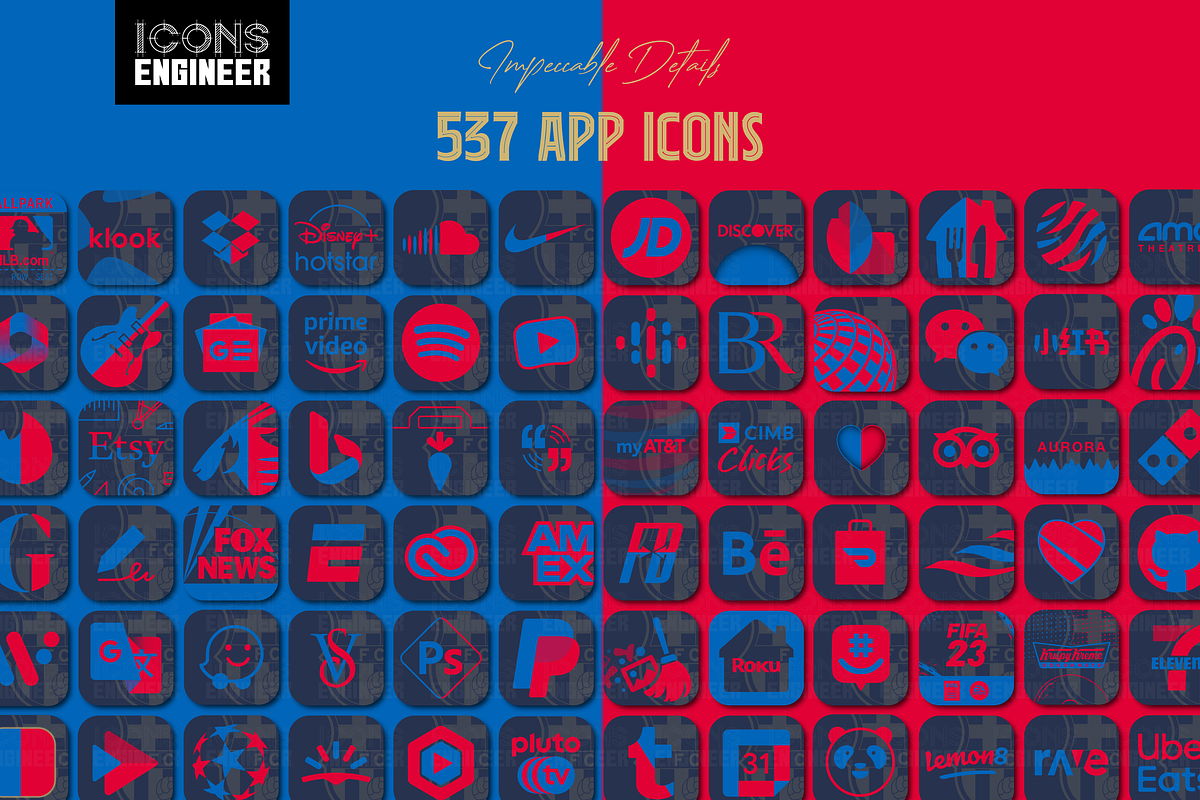 Barcelona Icon Pack | Home Kit, an Icon by IconsEngineer