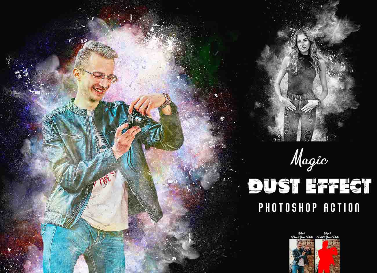 Magic Dust Effect Photoshop Action, an Action Add-On by Studio Retouch