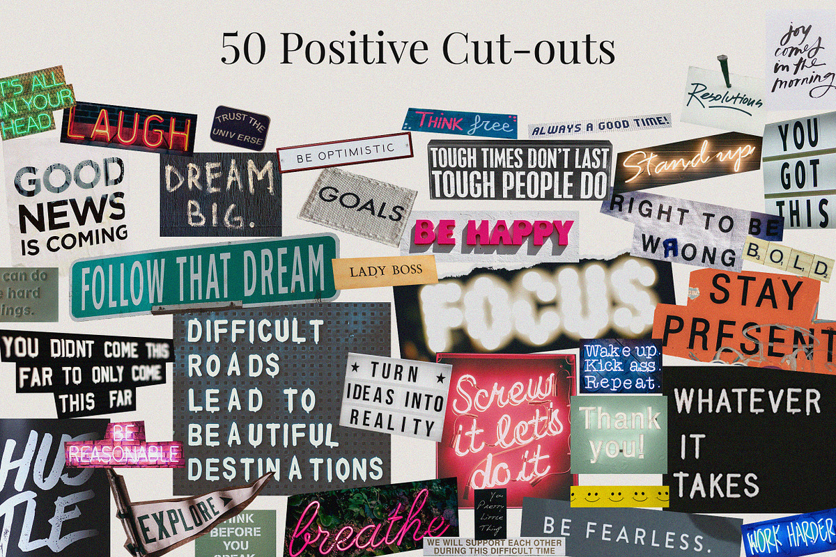 Vision Board Collage Creator, an Object Graphic by Davide Bassu