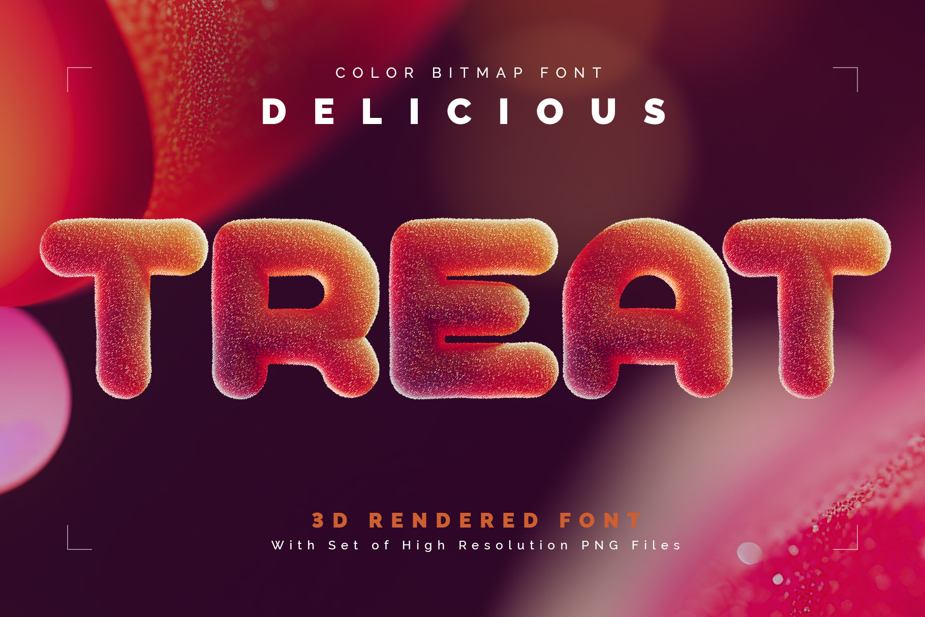 Delicious Treat — Color Bitmap Font, a Sans Serif Font by Gleb Guralnyk
