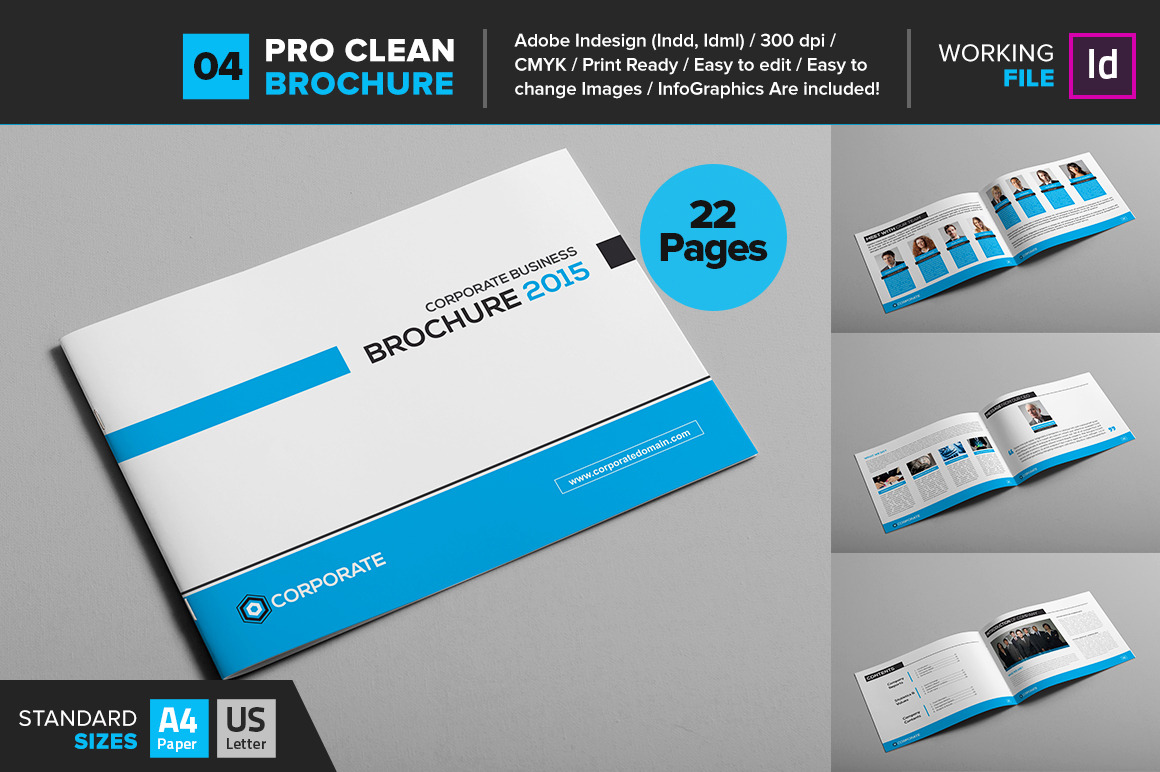 Clean Brochure Template 04, a Brochure Template by Layout Design ...