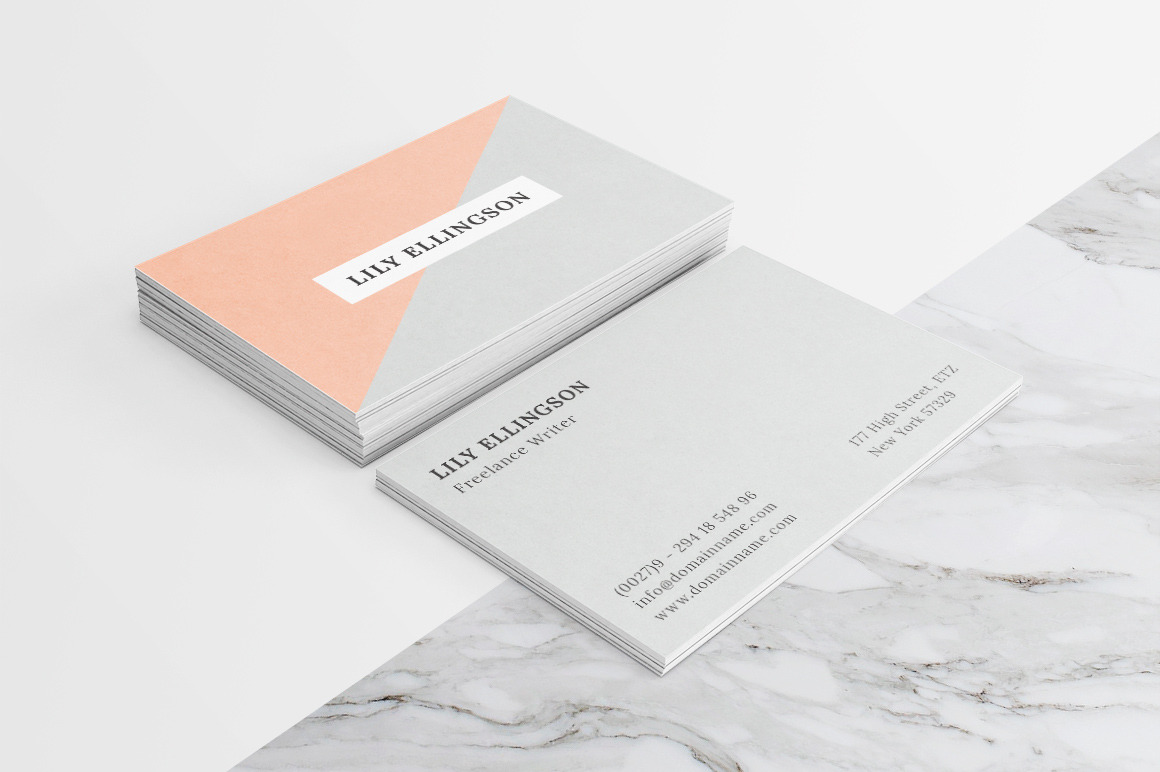 Lily Business Card, a Business Card Template by Stay Studio