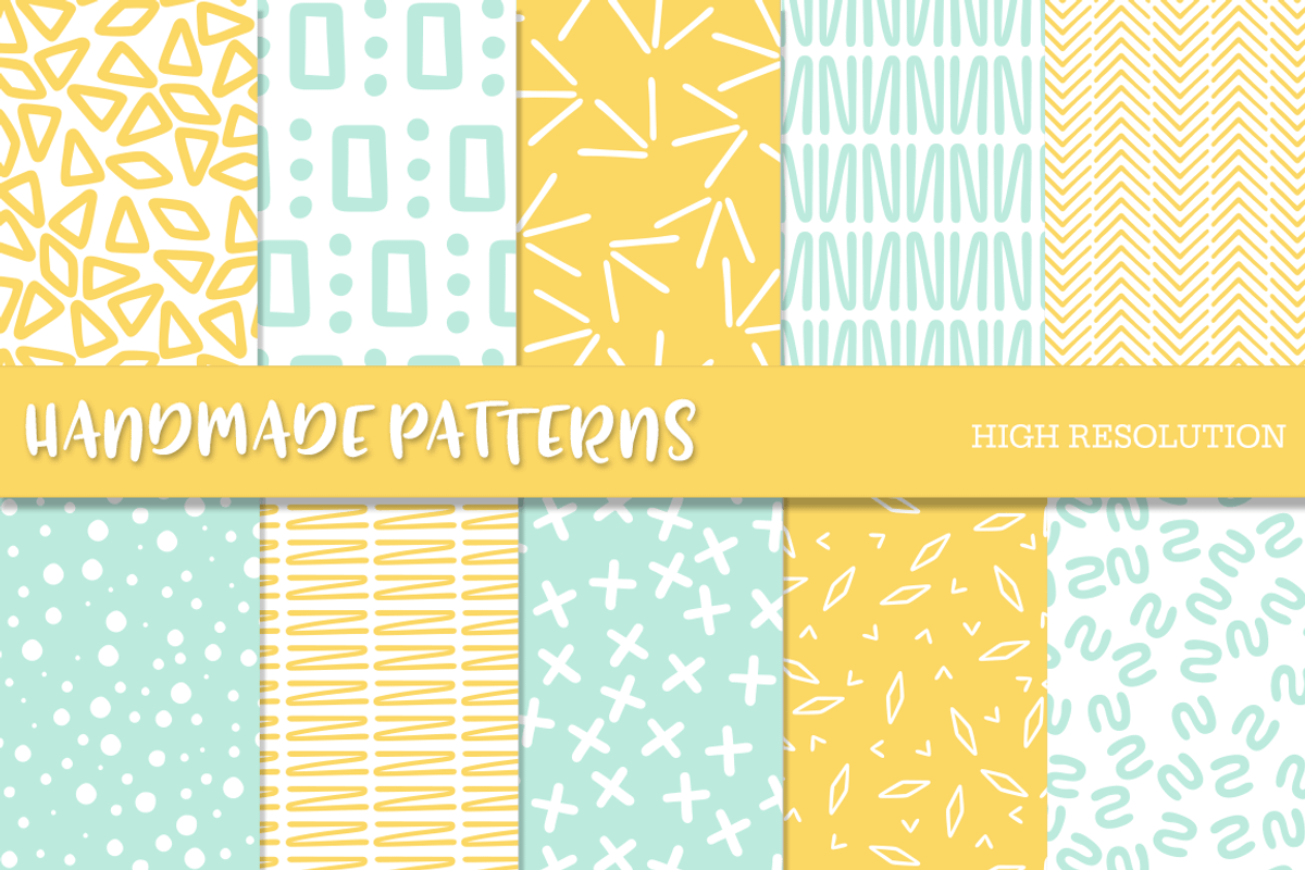 Handmade Patterns, a Pattern Graphic by LuOtero