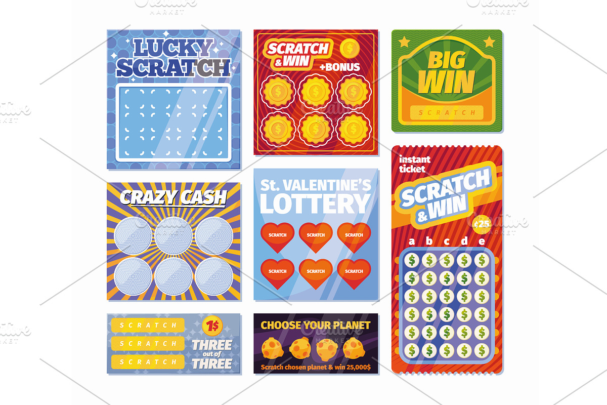 Lottery tickets. Scratching printing, a Background Graphic by Onyx ...