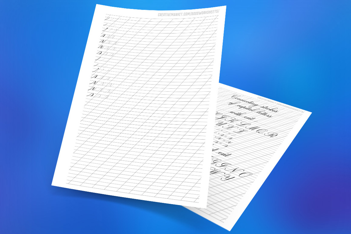 Connecting strokes and writing words, a Stationery Template by Good ...