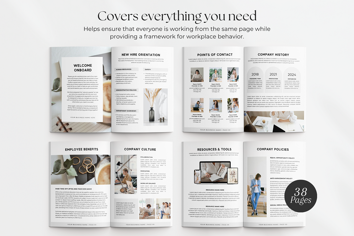 Employee Welcome Package Template, a Magazine Template by ShopRShop