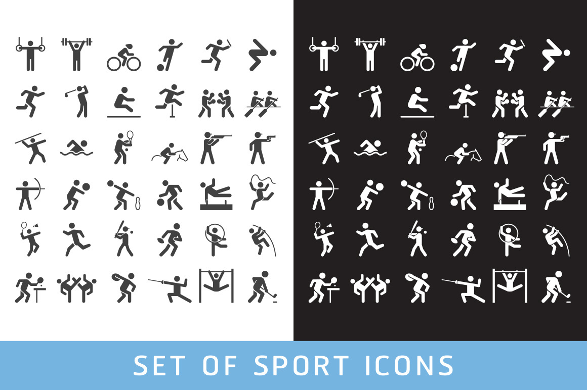 Set of Sport Icons., an Icon by Graphixmania