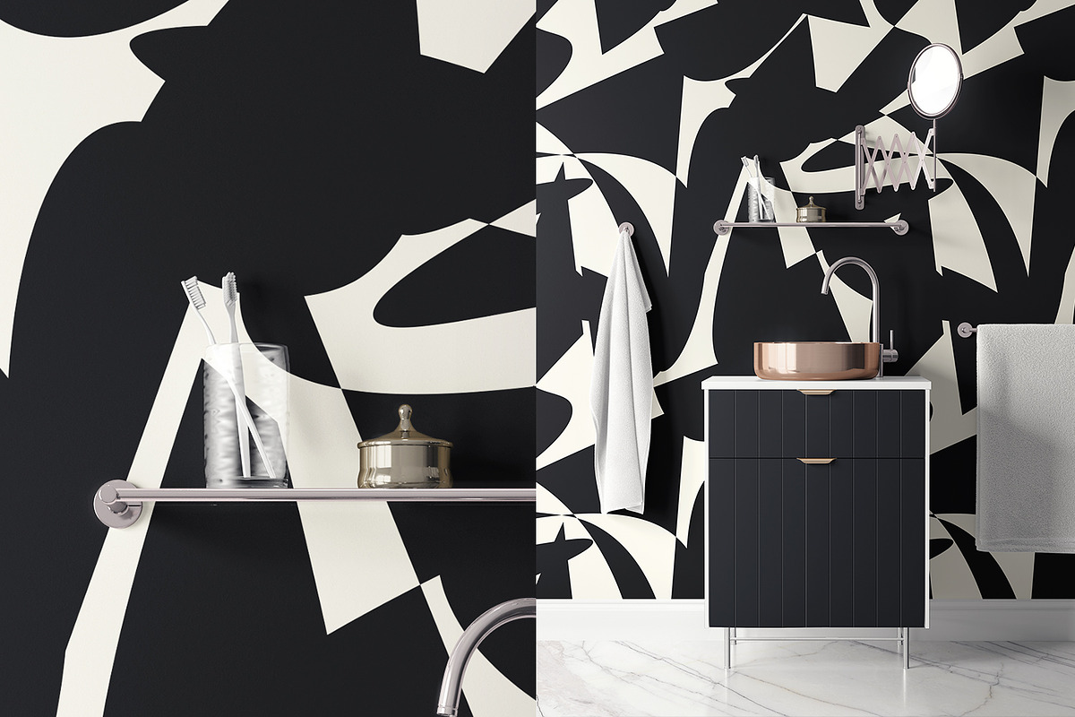 Black Figures, a Background Graphic by MalyskaStudio