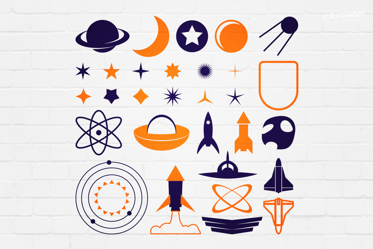 Space Sci-Fi Emblems Badges Logos, a Branding & Logo Template by ...