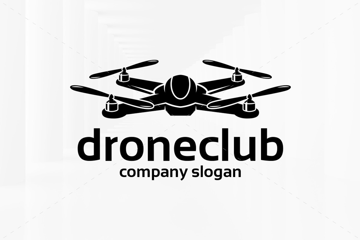 Drone Club Logo Template, a Branding & Logo Template by LOGOMAGINE