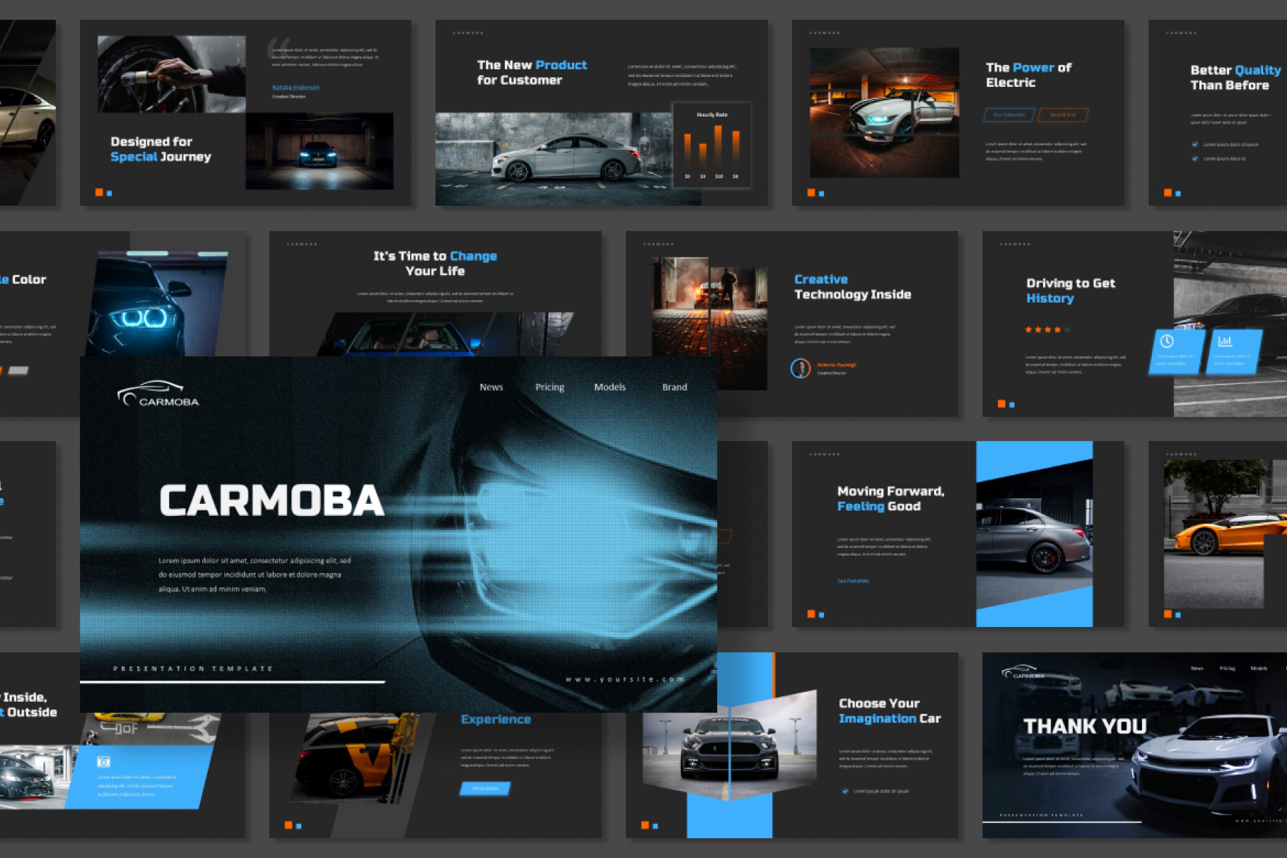 Electric Car Company Google Slides, a Presentation Template by Ants Theme