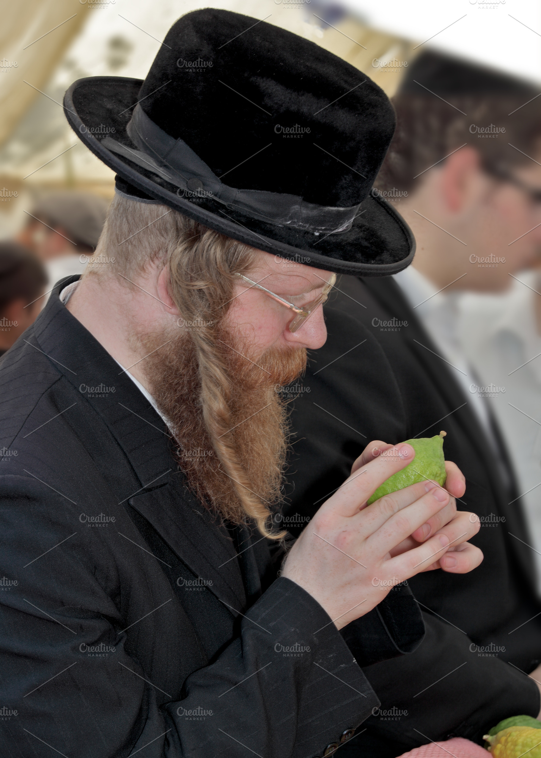 Religious Jew with beard, a Photo by kavram | Creative Market