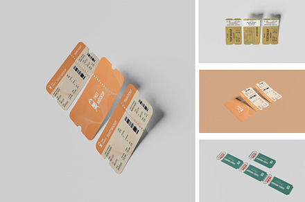TICKET MOCKUP, a Print Template by kebunmockup
