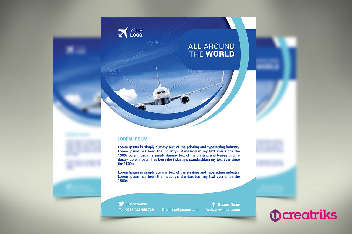 Air Company Flyer, a Flyer Template by Creatricks | Creative Market