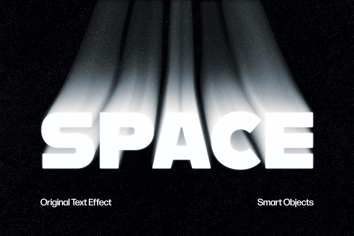 Space Text Effect, a Mockup by Design Squad