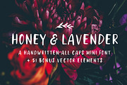 Honey & Lavender Cute Font + Extras, a Sans Serif Font by Mila Garret