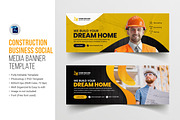 Construction Facebook Cover Template, a Social Media Template by ...