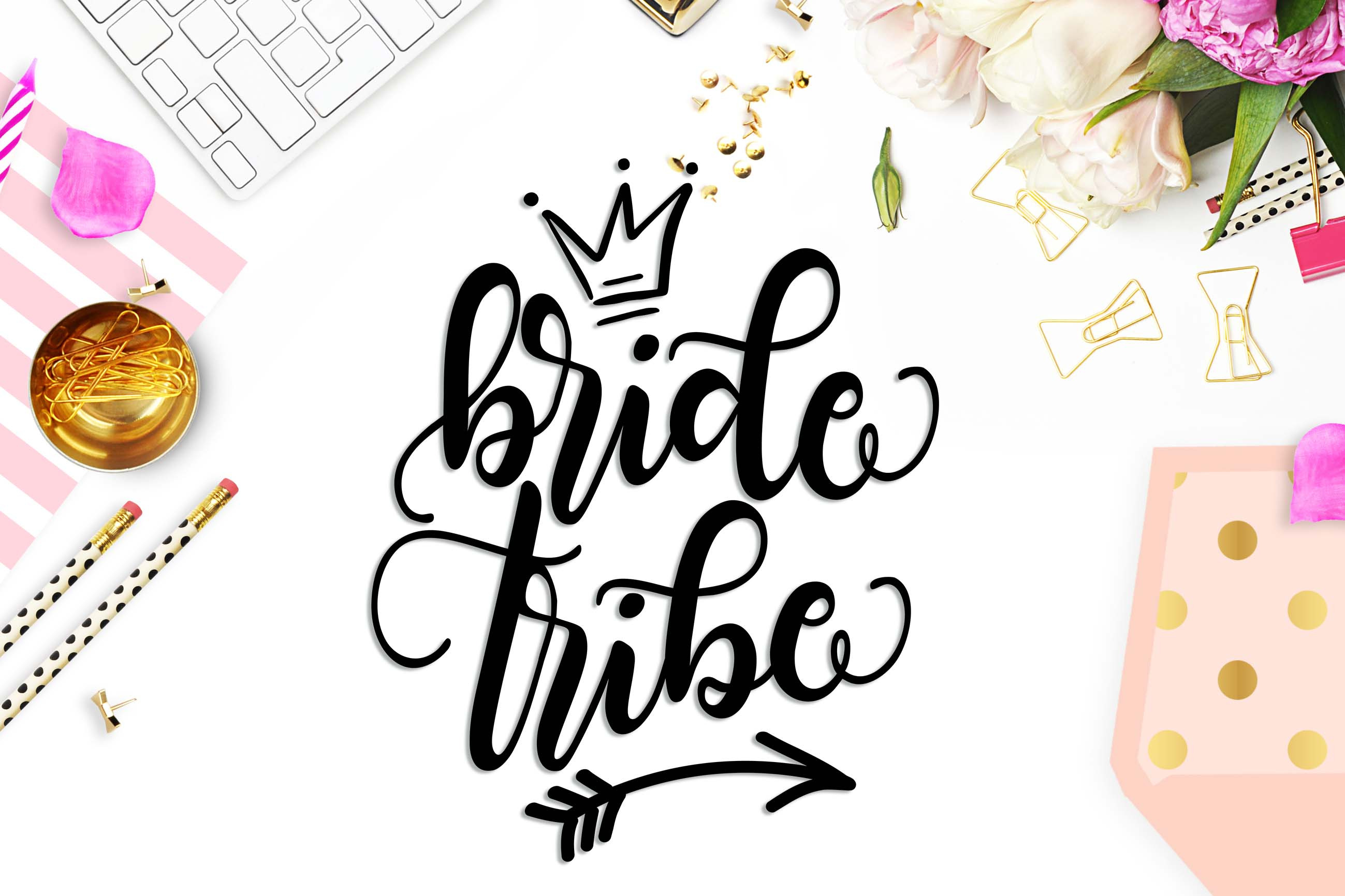 Bride tribe SVG DXF PNG EPS, an Illustration by TheBlackCatPrints