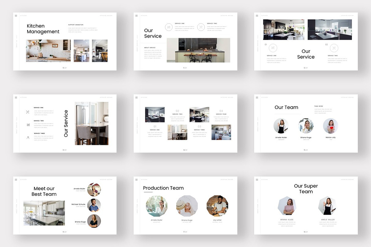 KITCHEN - PowerPoint Template, a Presentation Template by kreatifreya ...